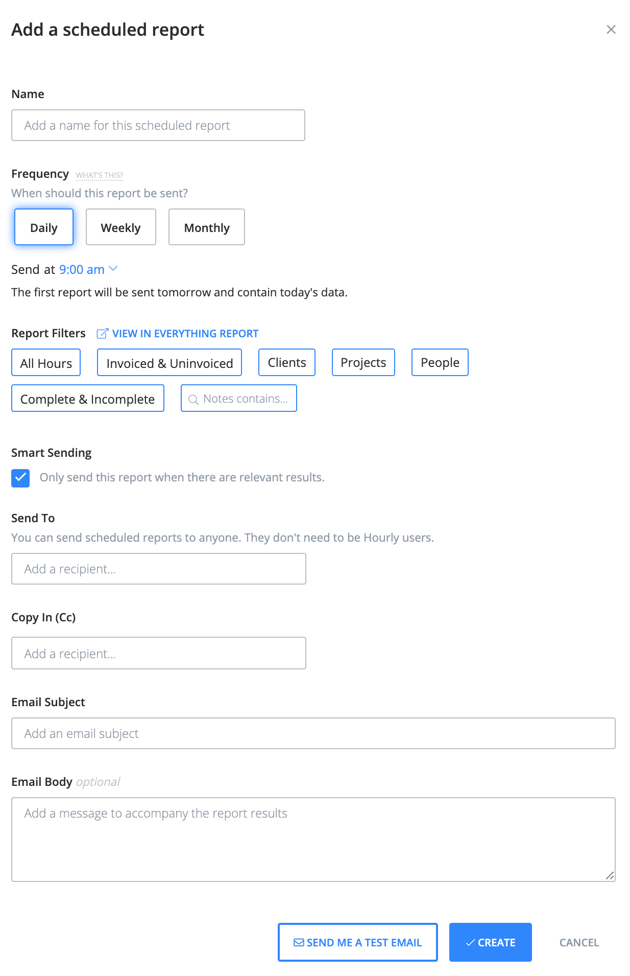 New Features Shipping: Schedule Reports | Hourly